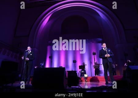 Richard and Adam Johnson performing live on stage at Cadogan Hall ...