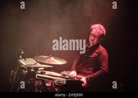 Andy Stark of Baltimore duo Wye Oak live on stage at Islington Assembly ...