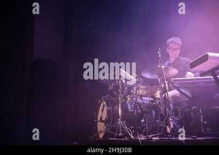 Andy Stark of Baltimore duo Wye Oak live on stage at Islington Assembly ...