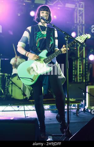 Katie Monks of Canadian indie band Dilly Dally on the first day of the ...