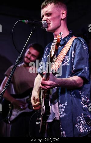 Jacob Allen of Puma Blue supporting Babeheaven at Bush Hall in west ...