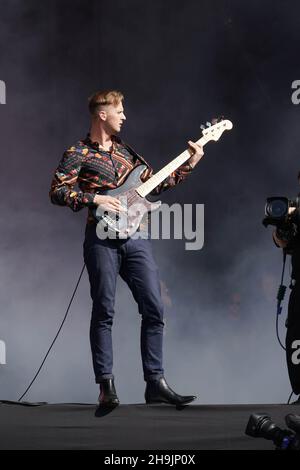 Sam Rourke performing live in Circa Waves at The Cambridge Junction ...
