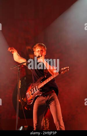 David Bayley of Glass Animals performing live on the NME/Radio 1 Stage ...