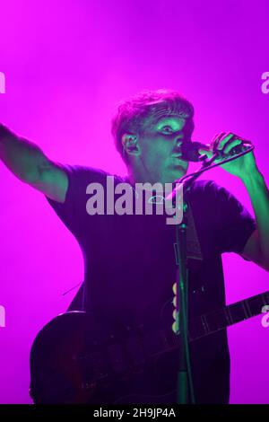 David Bayley of Glass Animals performing live on the NME/Radio 1 Stage ...