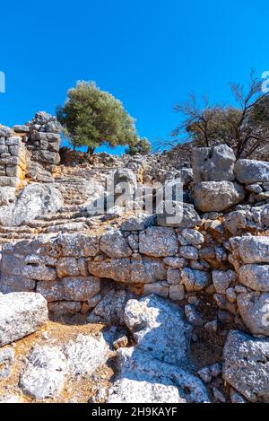 Greece Crete Lato Minoan ruins Stock Photo - Alamy