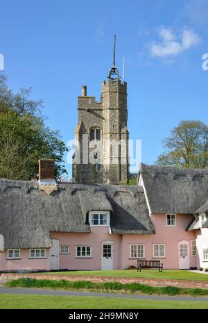 Cottages at Cavendish, Suffolk England UK Stock Photo - Alamy