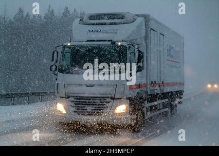 A9 ROAD, SLOCHD SUMMIT, INVERNESS, UK. 7th Dec, 2021. This is the ...