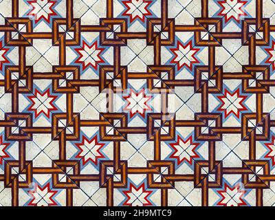 Ancient hydraulic tiles, Sao Joao del Rei, Minas Gerais, Brazil Stock ...