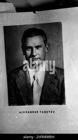 Alexander Fadeyev (1901-1956), writer, postage stamp, Russia, USSR ...