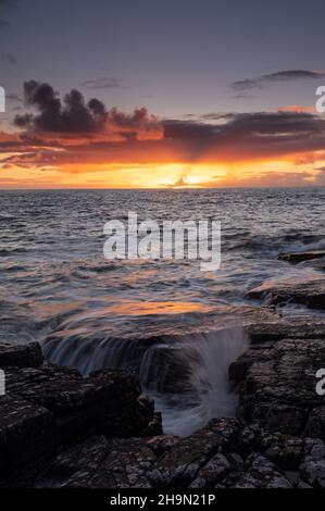 Coastline, Rubha Reidh Lighthouse, Melvaig, Wester Ross, Highlands ...