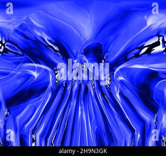 Hand Painting Abstract Watercolor Shibori Batik Circles Pattern ...