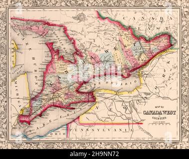 Map of Canada Stock Photo - Alamy