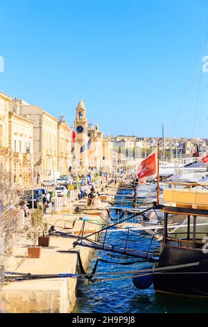 Birgu, Malta - APRIL 29, 2019: Fort Saint Angelo Gates in Citta ...