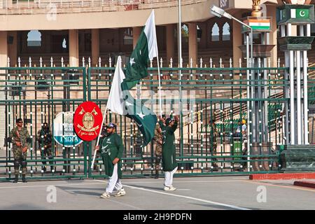 Wagah Border close Lahore, Punjab province, Pakistan Stock Photo - Alamy