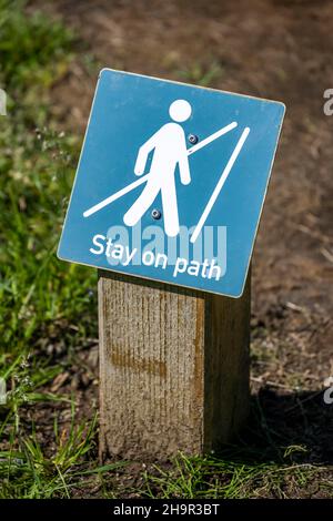 Way Marking sign on Trail of the Way of St James Pilgrimage Trail ...
