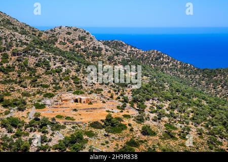 Hike to the Bear Cave overlooking the Mediterranean Sea, Crete ...