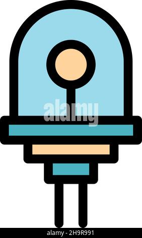 Light Emitting Diode (LED) structure. Education info graphic Stock ...