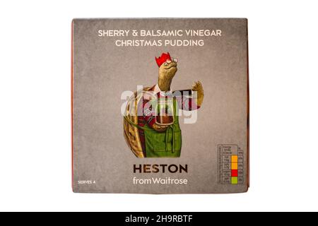 Waitrose Christmas Pudding in box isolated on white background - UK ...