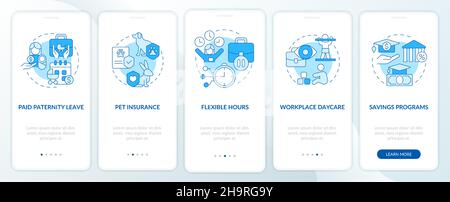 Family bonuses onboarding mobile app page screen Stock Vector Image ...
