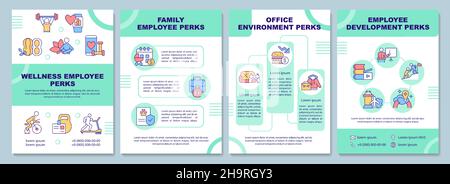Employee wellbeing perks infographic template Stock Vector Image & Art ...