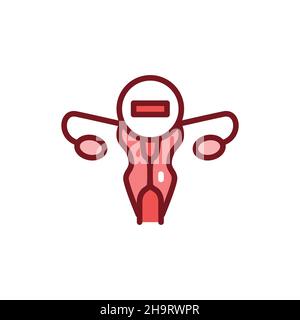 Infertility line color icon. Outline pictogram for web page, mobile app ...