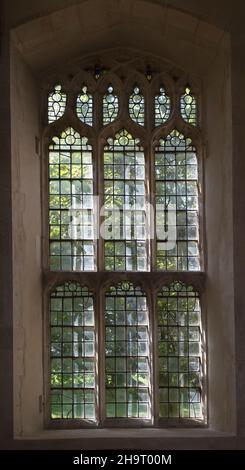 Interior of Saint Nicholas chapel, Gipping, Suffolk, England, UK view ...