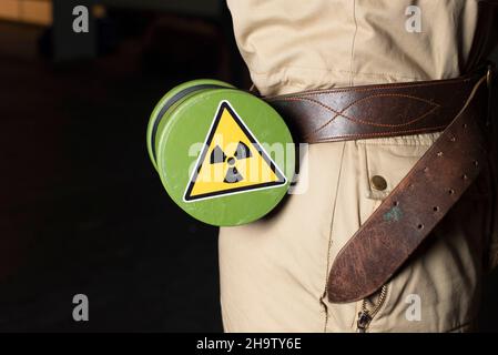 liquidator uniform with the sign of radiation of the consequences of an ...