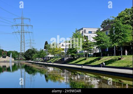 The Krupp Park in Essen-Altendorf, part of the Krupp Belt, an urban ...