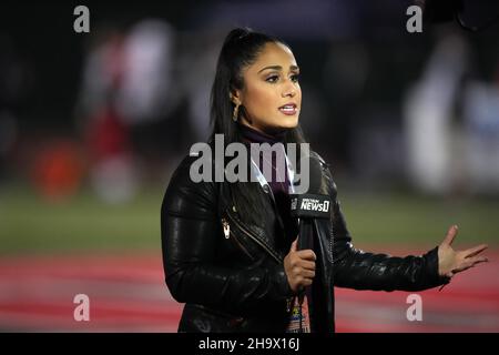 Specrtum 1 News reporter Kristen Lago at the CIF Southern Section ...