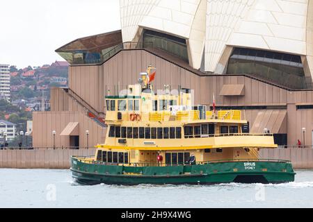 Sydney ferry MV Sirius is a first fleet class Sydney ferry, here ...