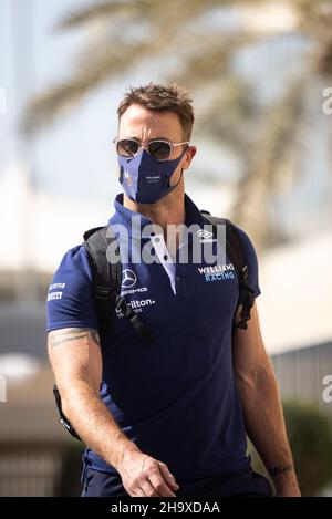 Daniel Paget, Williams Racing Performance Coach. Bahrain Grand Prix ...