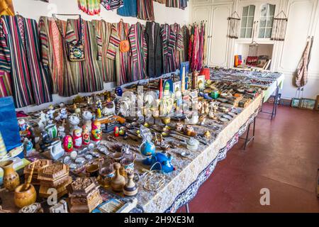 SAMARKAND, UZBEKISTAN: APRIL 27, 2018: Interior of one of the ...