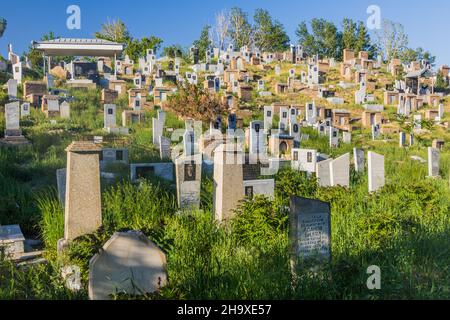 SAMARKAND, UZBEKISTAN: APRIL 27, 2018: Interior of one of the ...