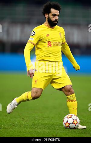 Mohamed Salah of Liverpool in action with Aston Villa's Lucas Digne ...