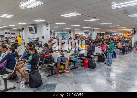 BATANGAS, PHILIPPINES - JANUARY 31, 2018: Passenger waiting room in the ...
