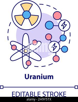 uranium mining nuclear energy color icon vector. uranium mining nuclear ...