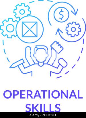 Operational process blue gradient concept icon Stock Vector Image & Art ...
