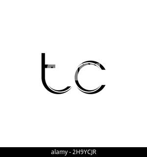 TC monogram initial logo design with shield and pillar shape design ...