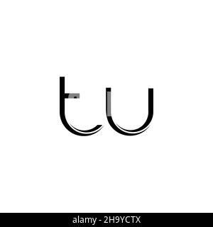 TU monogram initial logo design with shield and pillar shape design ...