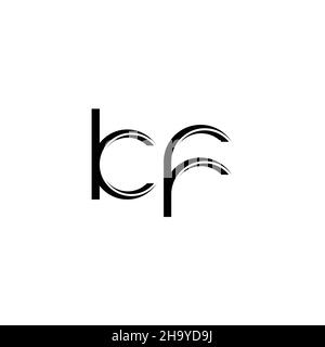 KF letter logo design on black background. KF creative initials letter ...