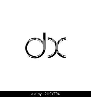 XD Logo monogram with slice shape blackground design template Stock ...