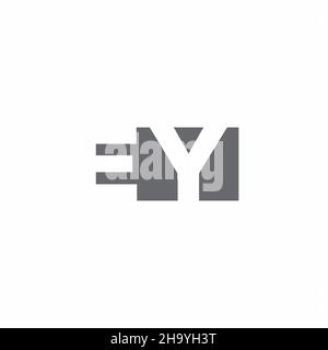 EY Logo monogram with negative space style design template isolated on ...