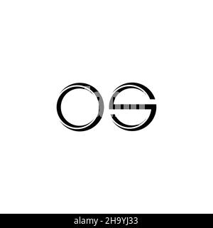 OS initial monogram logo design with pentagon shape style design ideas ...