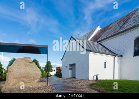 Vejle: church, Jelling stones (Jellingstenene), runestone of Harald ...