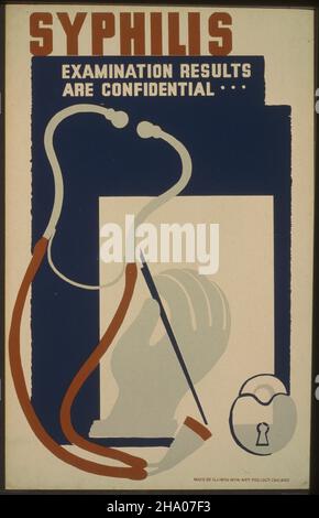 Work Progress Administration Syphilis Poster Stock Photo - Alamy