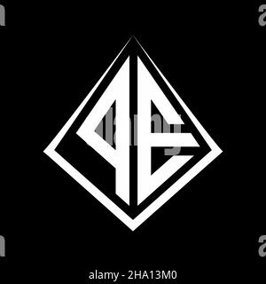 EP logo letters monogram with prisma shape design template vector icon ...