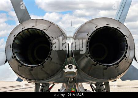 McDonnell Douglas F18 Hornet parked up on the apron at Newquay airbase ...