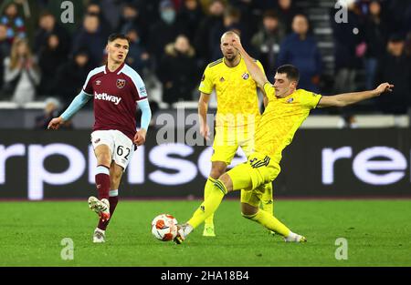West Ham United's Freddie Potts in action during the pre-season match ...