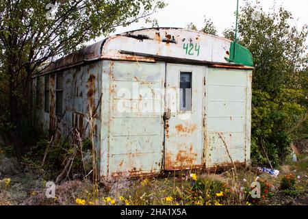 Apocalypse concept photo. Doomsday Post-Apocalyptic Abandoned House ...