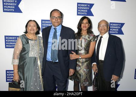 Monika & Deven Parekh and family attend the RFK Ripple of Hope Gala on ...